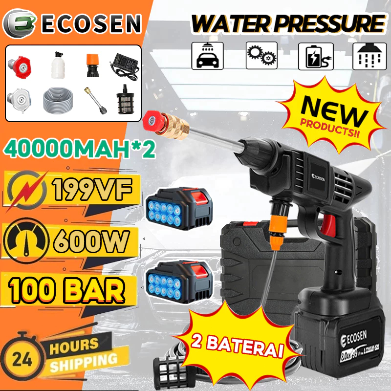 Jual ECOSEN 799V 100Bar Mesin Cuci Mobil dan Motor Mini Portable ...
