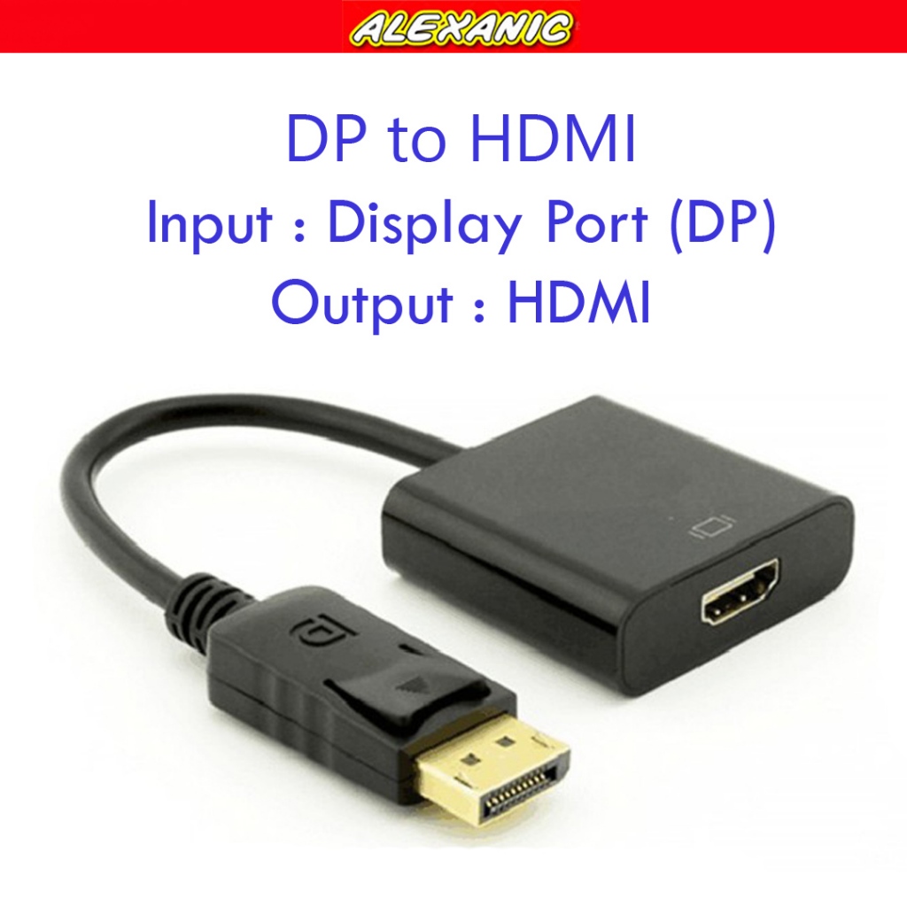 Jual Converter DP to HDMI | Converter Adapter Display Port to HDMI | Display Port (DP) Input to ...