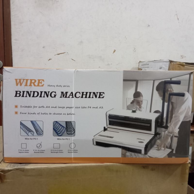 Jual Mesin Jilid Spiral A3 / Wire Binding Machine / Mesin Jilid Kawat ...