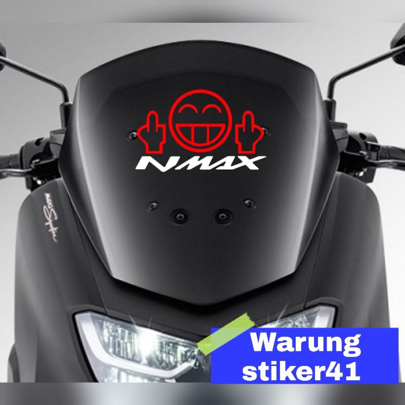 Jual stiker visor Yamaha NMAX emot sticker motor | Shopee Indonesia