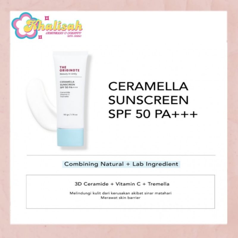 Jual [KHALISAH]-The Originite Ceramella Sunscreen SPF 50 PA+++ | Shopee ...