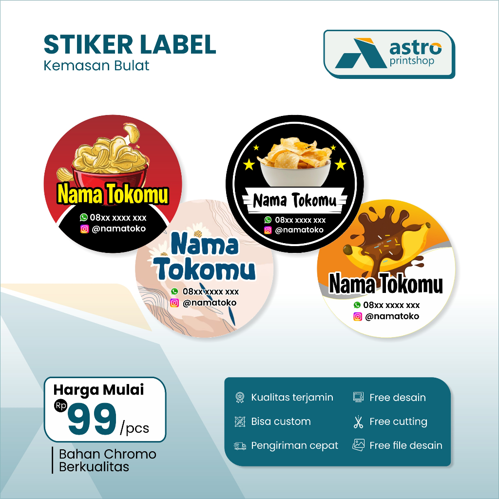 Jual STIKER LABEL | STIKER CUSTOM | STICKER BULAT | STICKER KEMASAN | STIKER PRODUK | SETIKER ...
