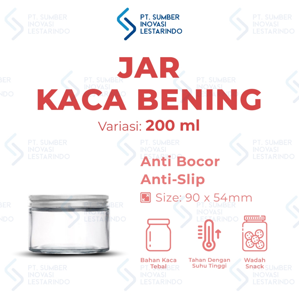 Jual Botol Jar 200ml Clear Cap Silver | Shopee Indonesia