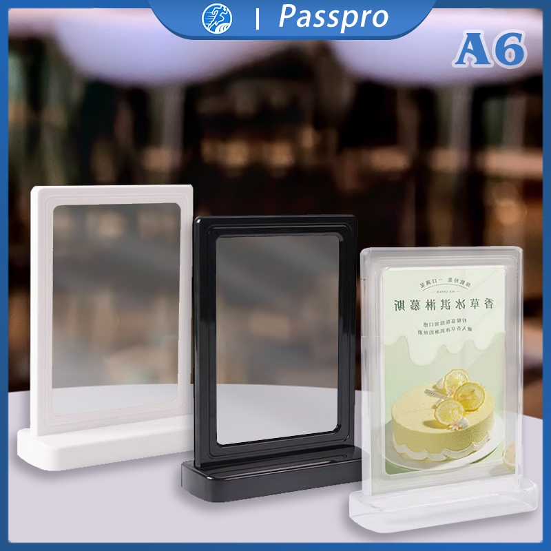 Jual A6 Stand Akrilik Stand Menu Tempat Brosur Holder Menu Sign Holder ...