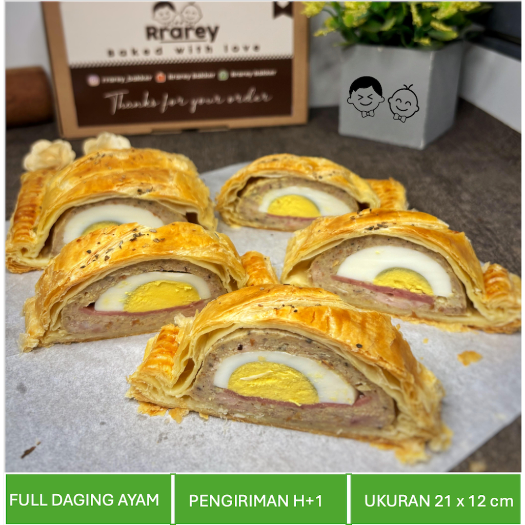 Jual Picnic Roll Ayam / Chicken Puff Pastry / Sausage Brood ...