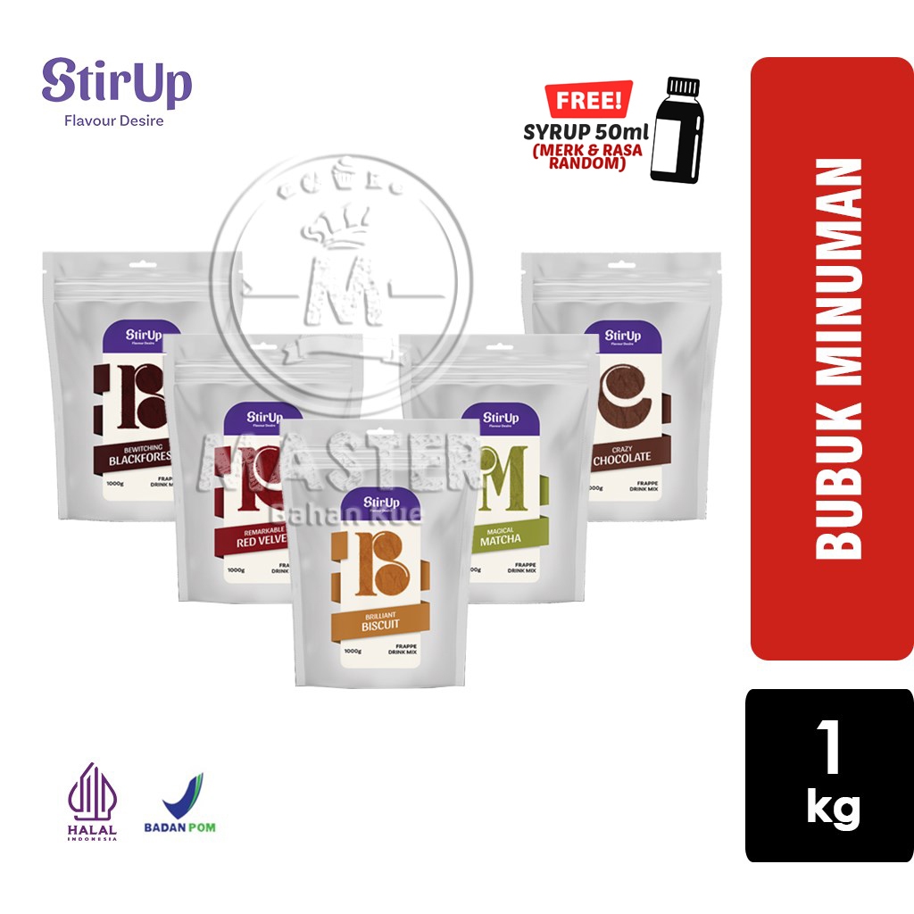 Jual Bubuk Minuman Stirup Stir Up Matcha / Red Velvet / Coklat ...