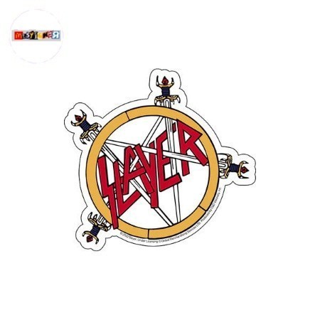 Jual sticker band Slayer pentagram logo stiker thrash metal | Shopee ...