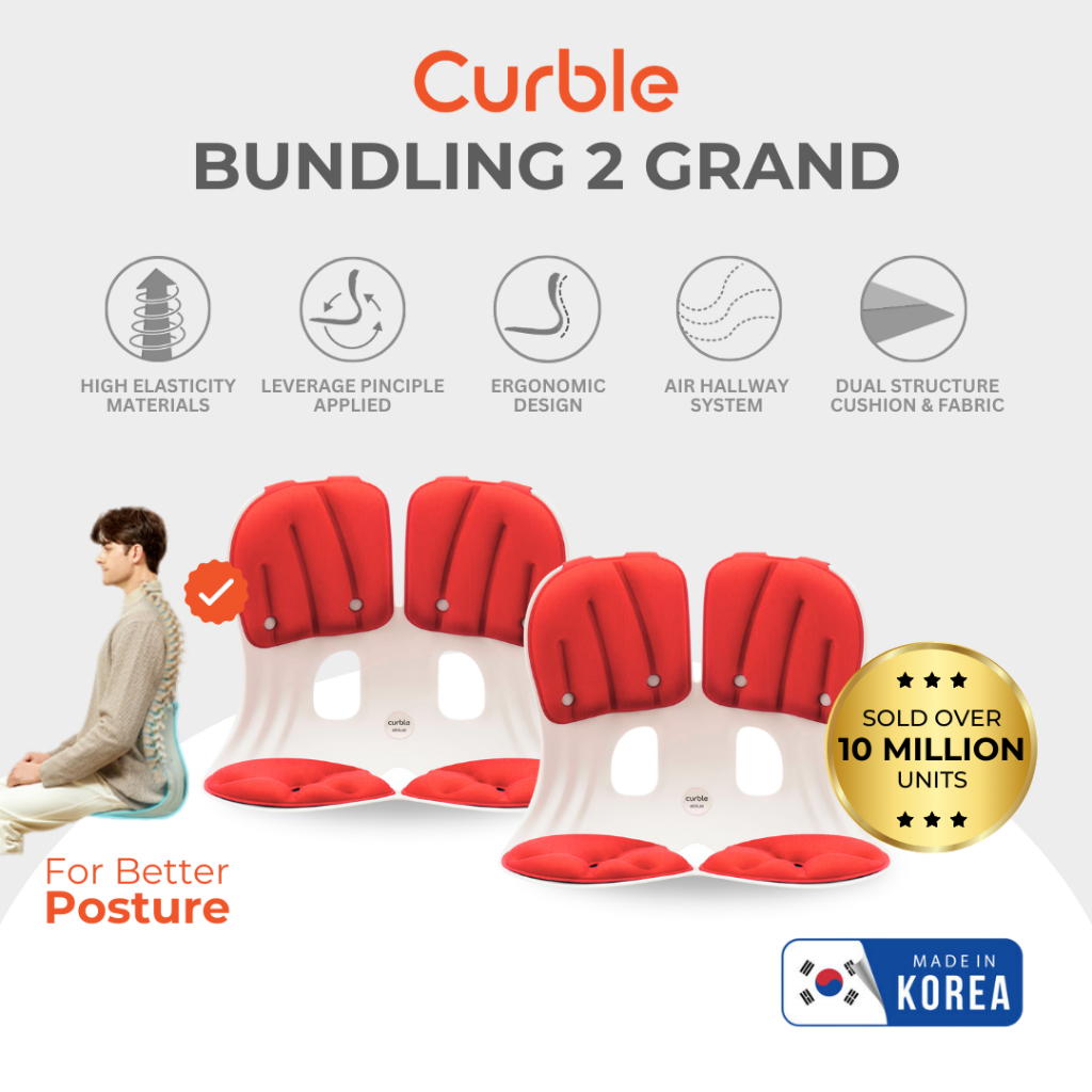 Jual Curble Posture Chair Grand - Bundling 2 | Shopee Indonesia