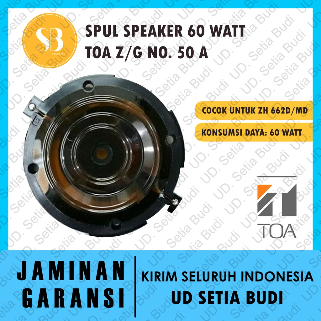 Jual Spul Speaker TOA Z/G No 50 A / 50A 60 Watt | Shopee Indonesia