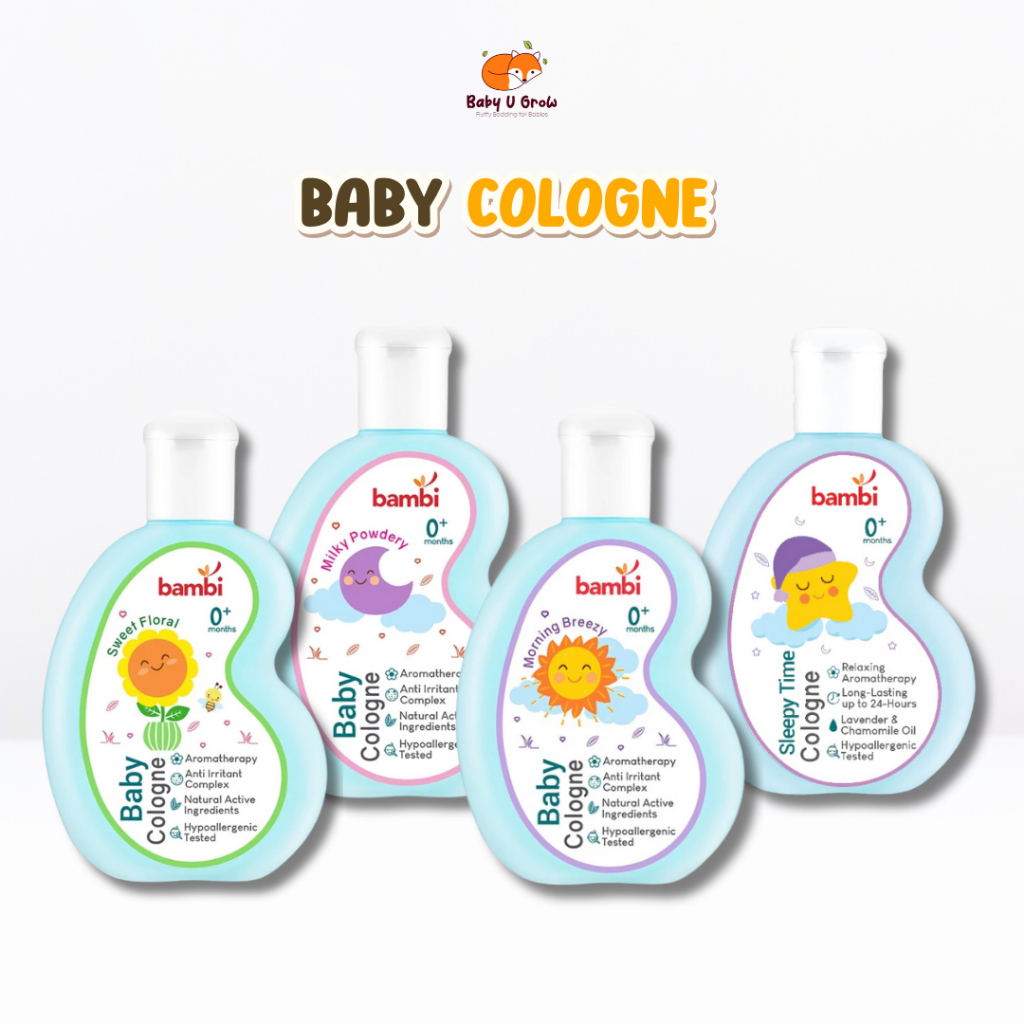 Jual BABY U GROW - Bambi Baby Cologne 100 ml | Sweet Floral | Milky ...
