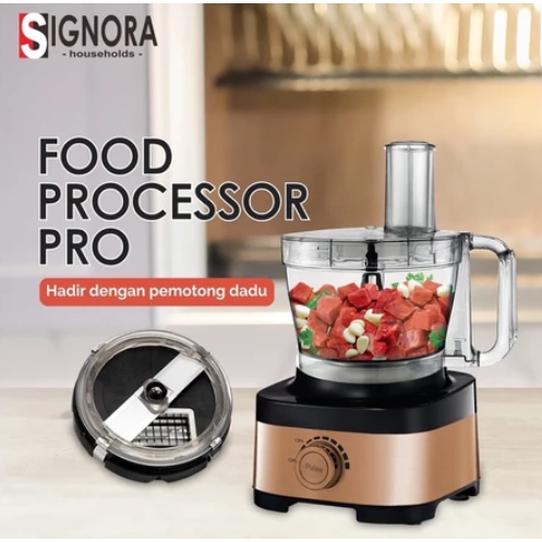 Jual SIGNORA FOOD PROCESSOR KOMPLIT SET + CUBIC CUTTER lengkap dengan ...