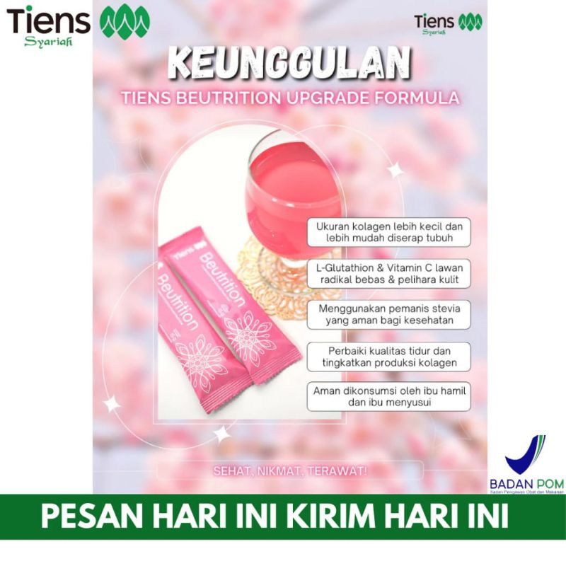 Jual Tiens Beutrition Drink Original Minuman Vitamin Glow Collagen ...