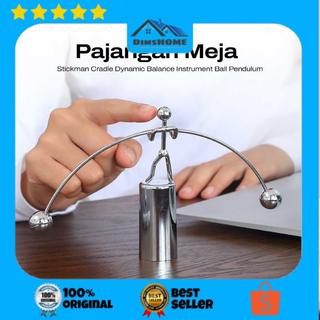 Jual Pajangan Meja Stickman Cradle Dynamic Balance Instrument Ball Pendulum | Shopee Indonesia