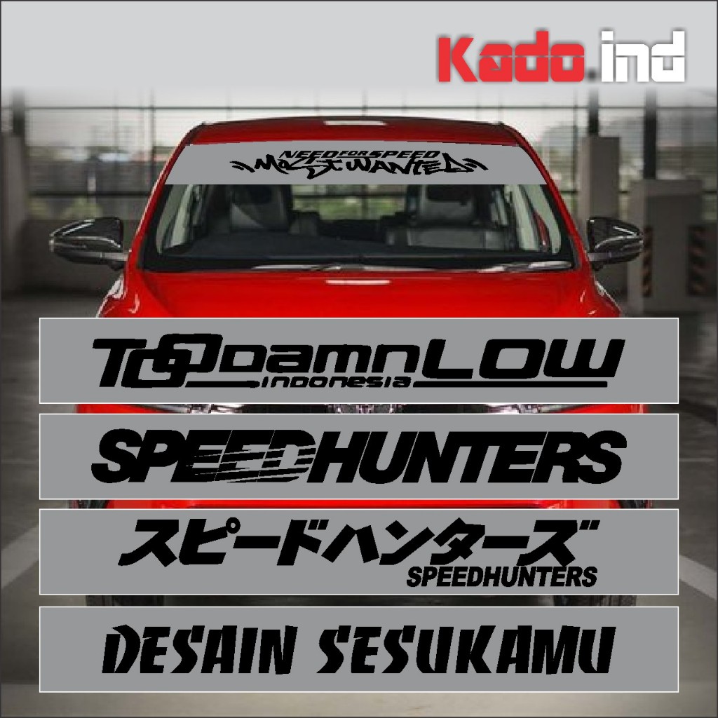 Jual Stiker Kaca Mobil Depan (Bisa Costum dan Request ) bisa untuk ...