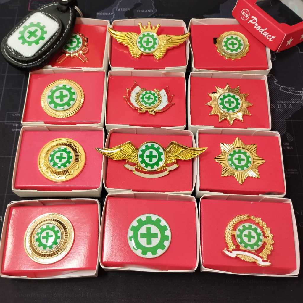 Jual Pin K3 / lencana atribut K3 / aksesoris K3 kesehatan dan keselamatan kerja [ foto asli ...