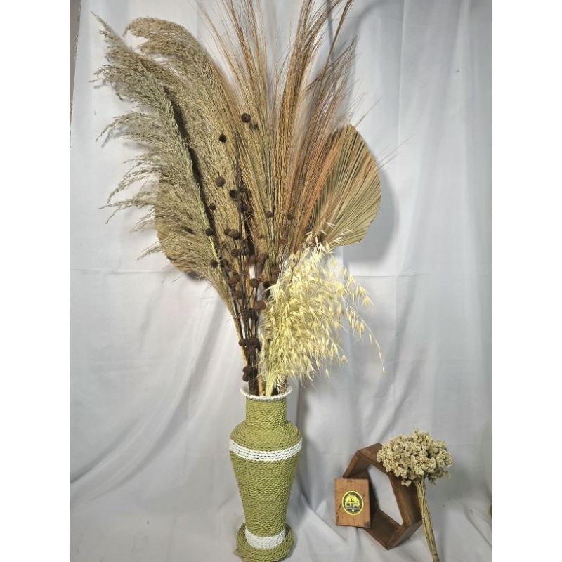 Jual bunga sudut ruang tamu , bunga hiasan rumah , bunga hias +vas ...