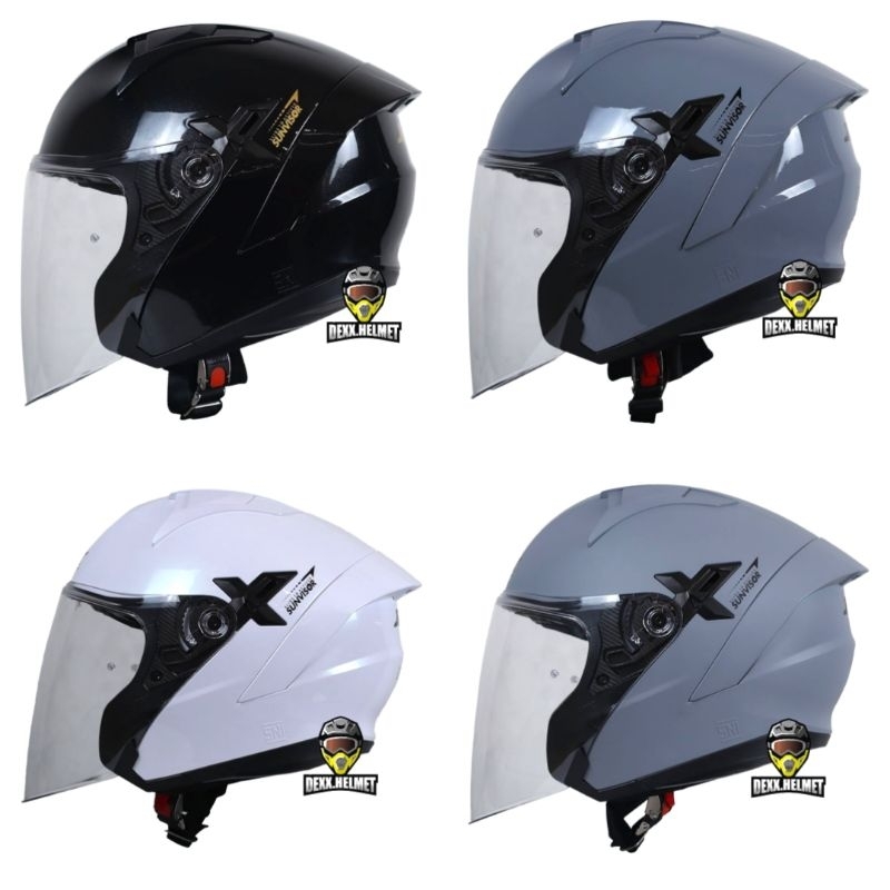 Jual Helm JPX NovaX V2.0 Solid SNI Half Face Original | Shopee Indonesia