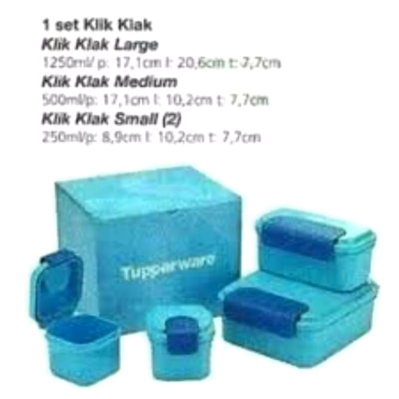 Jual tempat bekal/penyimpanan klik klak tupperware | Shopee Indonesia