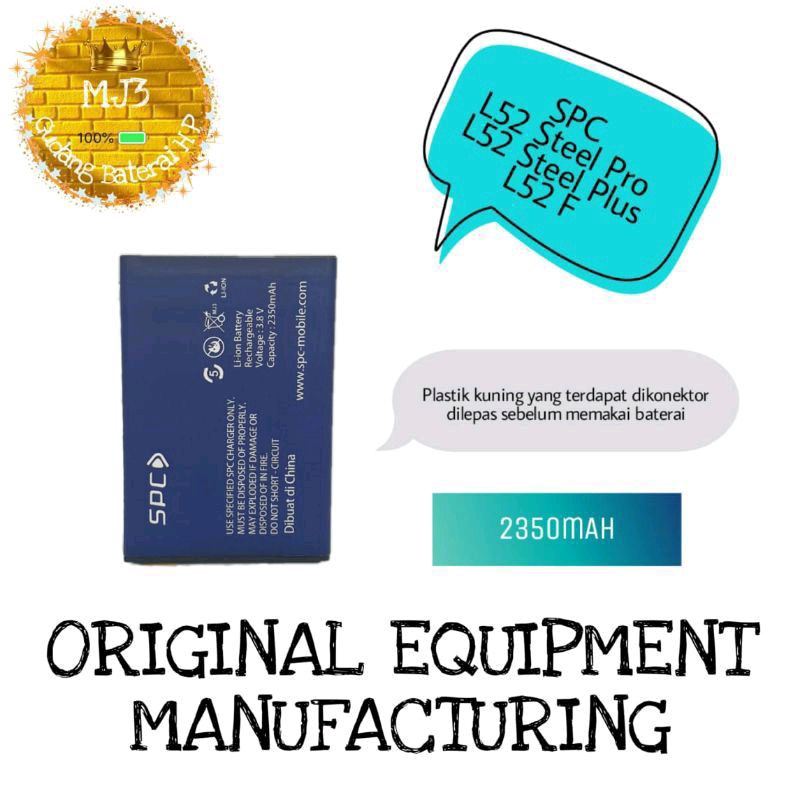 Jual Baterai Battery ORIGINAL SPC L52 Steel Pro/ L52 Pro/ L52F/L52 Steel plus | Shopee Indonesia