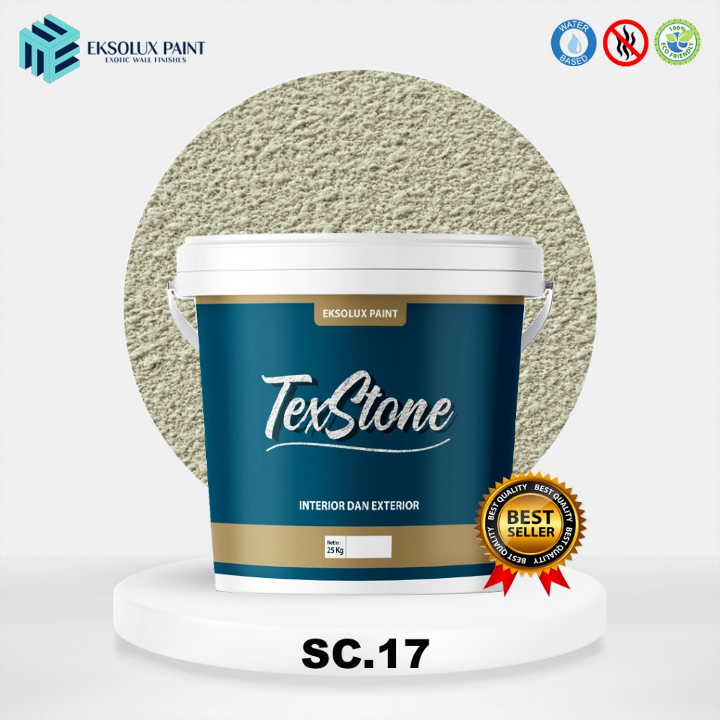 Jual Cat Texture Pasir Tembok Kamprot INTERIOR EXTERIOR Berat 25 Kg ...