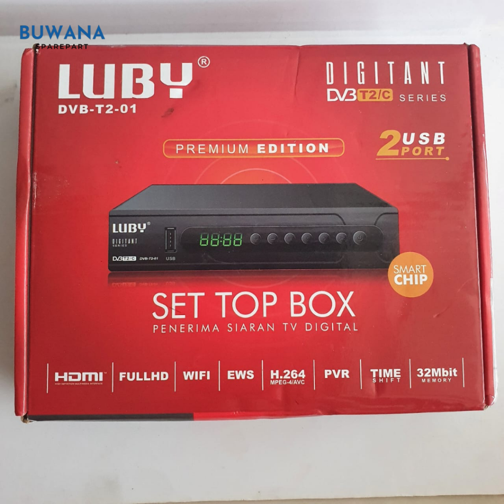 Jual Luby STB Set Top Box TV Digital LUBY DVB T2-01 Body Besi Garansi Resmi | Shopee Indonesia