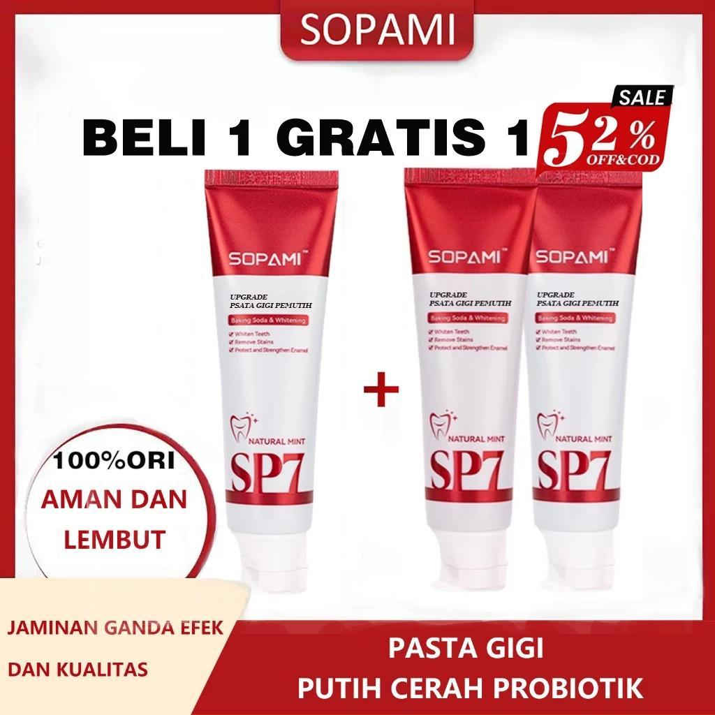 Jual 【Beli 1 Gratis 2】SOPAMI SP7 Pro Pasta Gigi Pemutih dan Perawatan ...