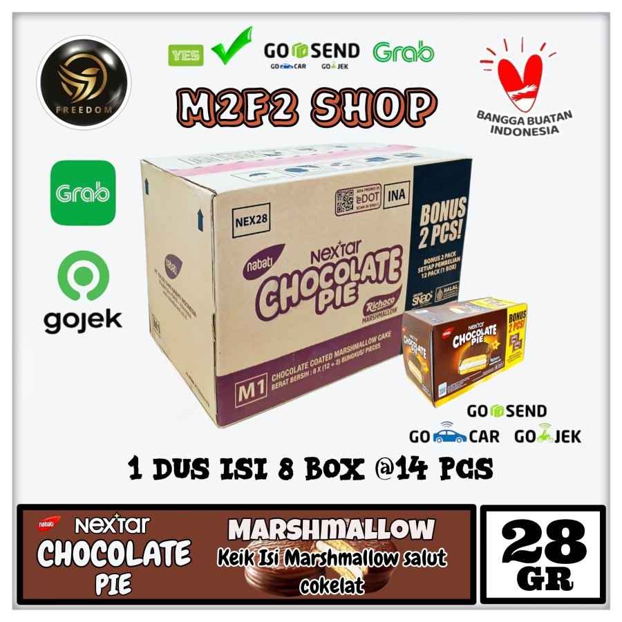 Jual Nabati Nextar Chocolate Pie Richoco Marshmallow Cake | Kue Kukis ...