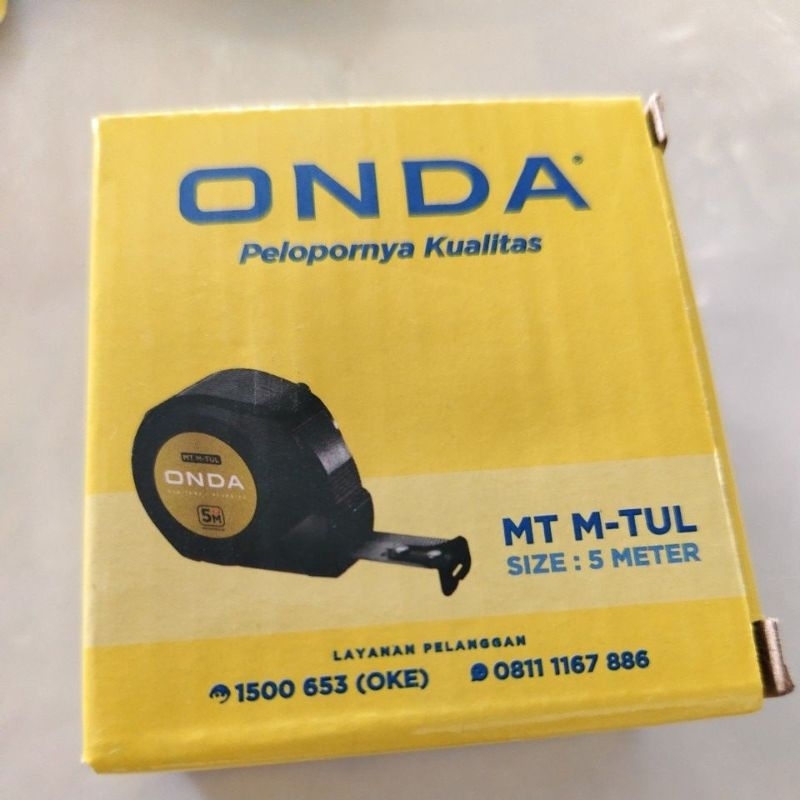 Jual METERAN 5 METER MERK ONDA MT M-TUL 5mtr ALAT UKUR METER | Shopee ...
