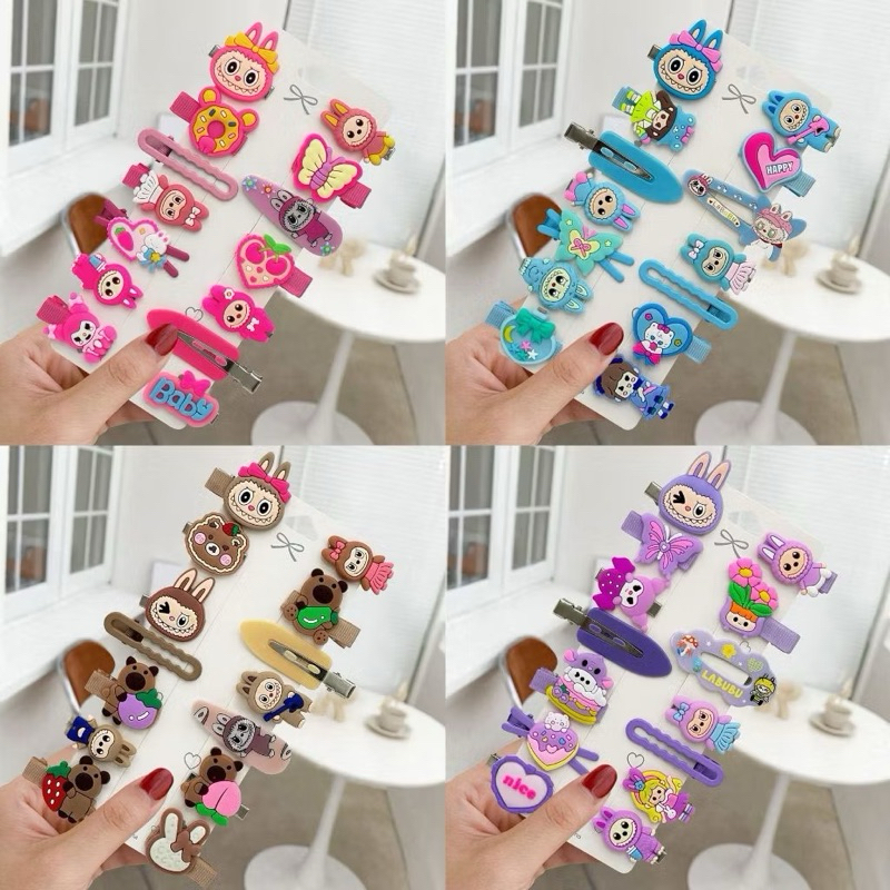 Jual 14 Set Jepit Rambut Anak Labubu Motif Kartun Labubu Aksesoris ...