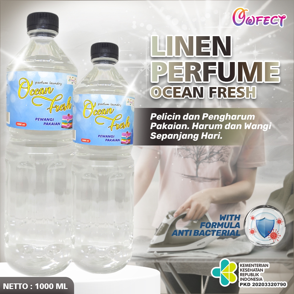 Jual OWFECT Parfum Laundry OCEAN FRESH/Pewangi Pakaian laundry kemasan ...