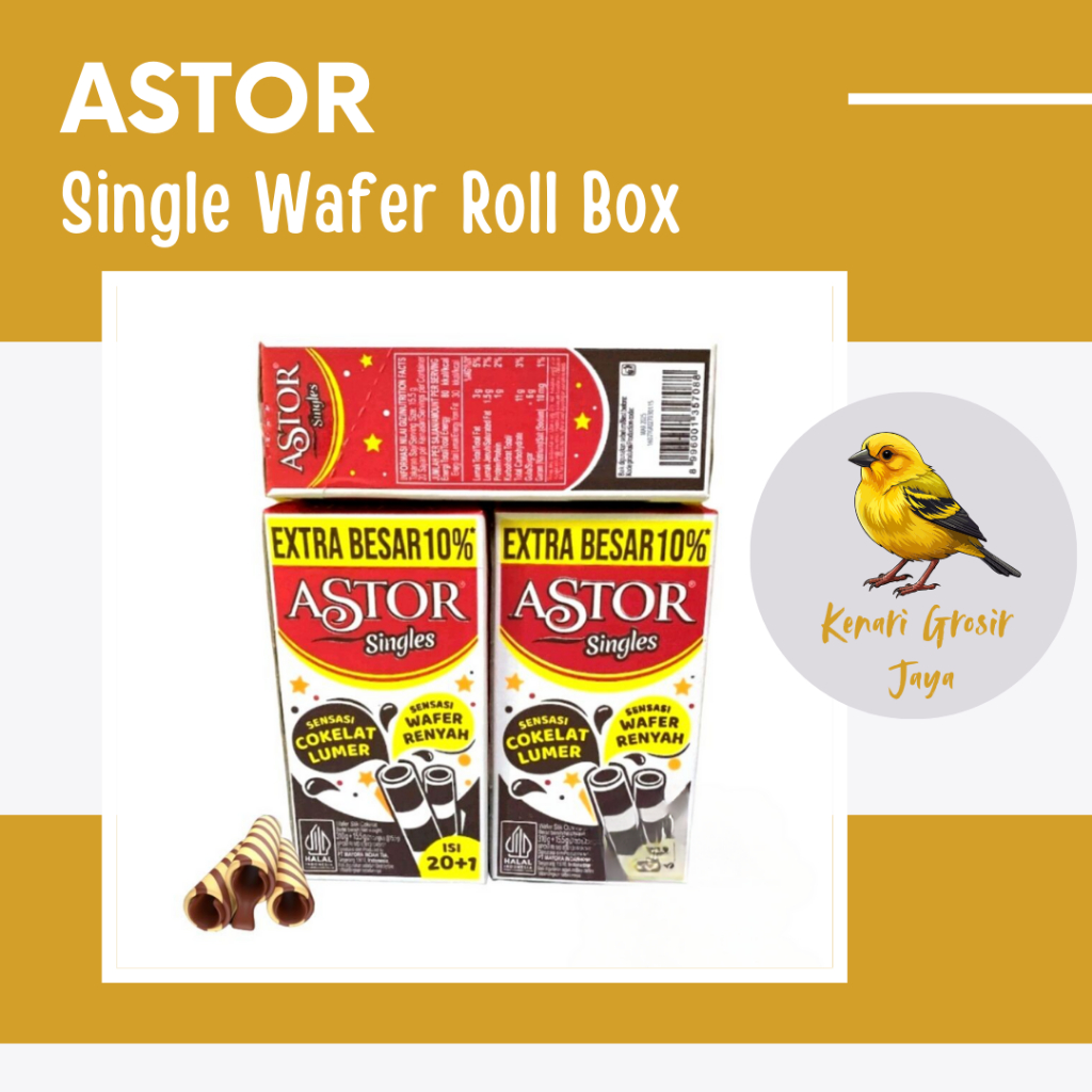 Jual Astor Wafer Roll Cokelat Box 15 Gram x 20 Pcs | Shopee Indonesia