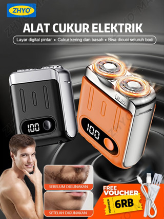 Jual ZHYO Alat cukur Dual-ring Mengambang Pencukur Mini untuk Pria ...