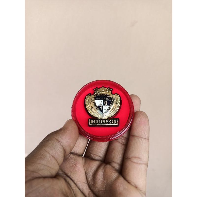 Jual jual pin pdh polri angkatan S44ODARA/SODARA Premium logam kuningan ...
