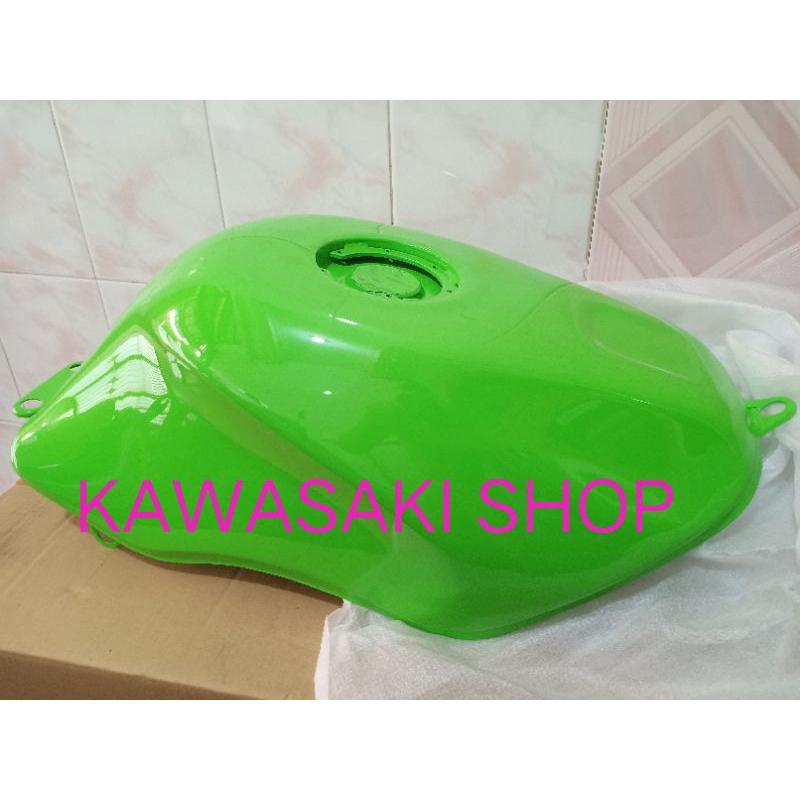 Jual tangki tengky ninja rr new old hijau polos original kawasaki ...