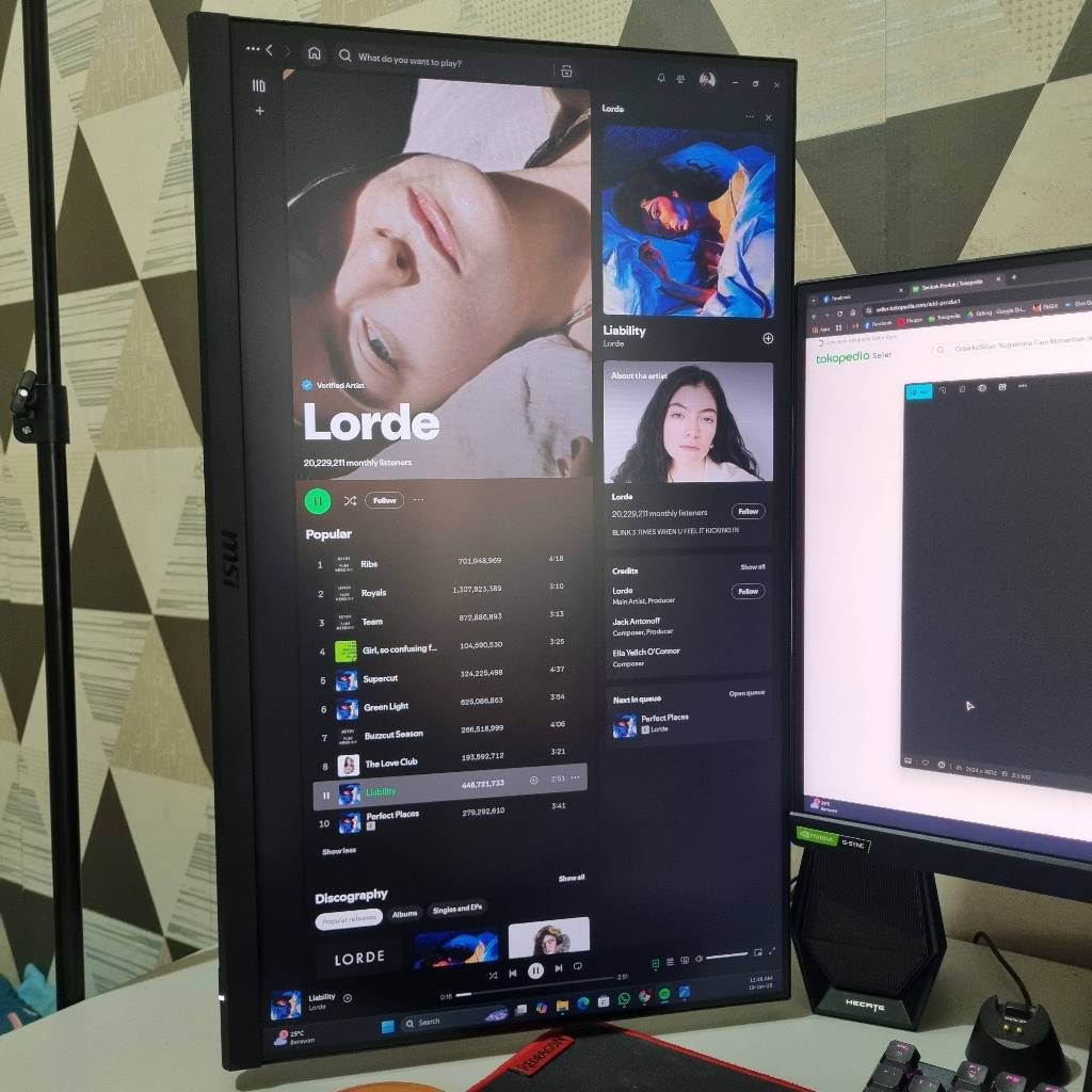 Jual Monitor MSI Optix G2712 170Hz 27" Gaming Monitor Plus Bracket ...