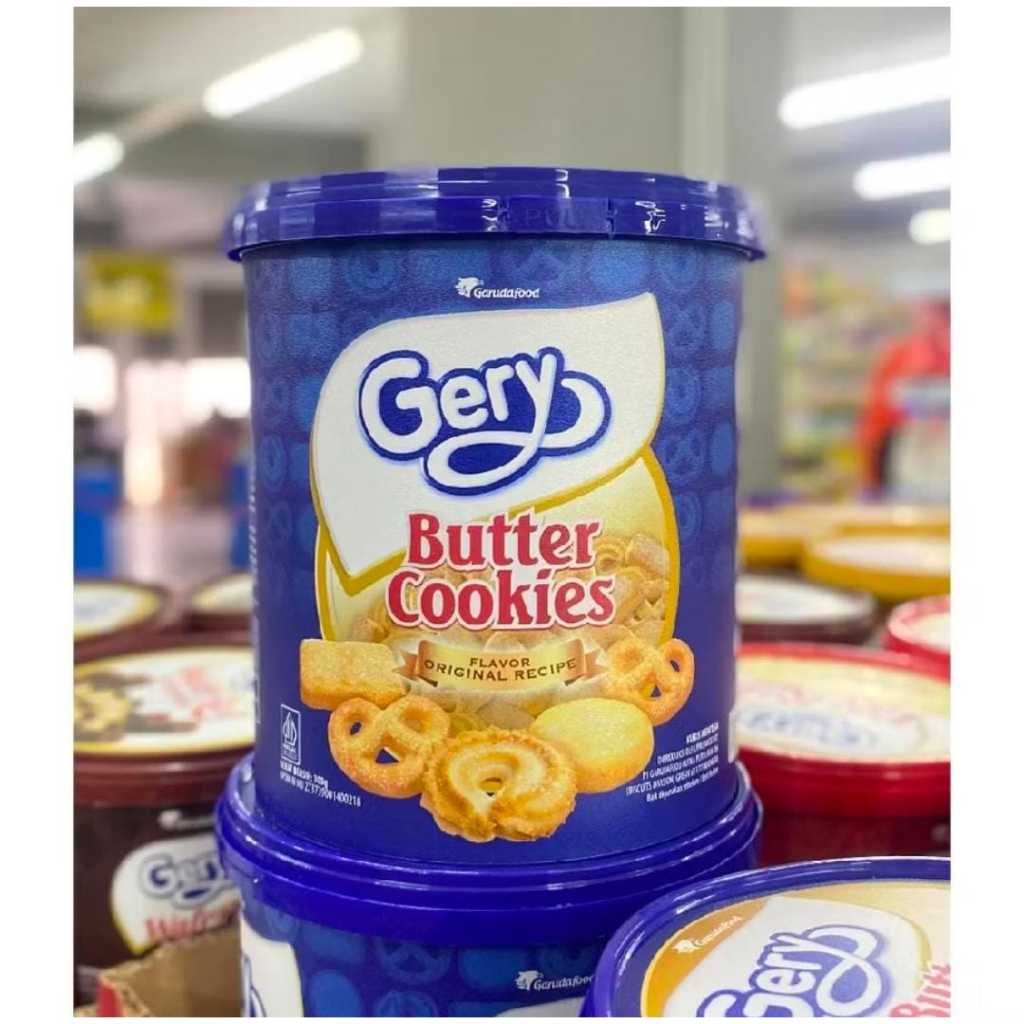 Jual Gerry Butter Cookies 300gr Biskuit Kaleng Gery Butter Kukis ...