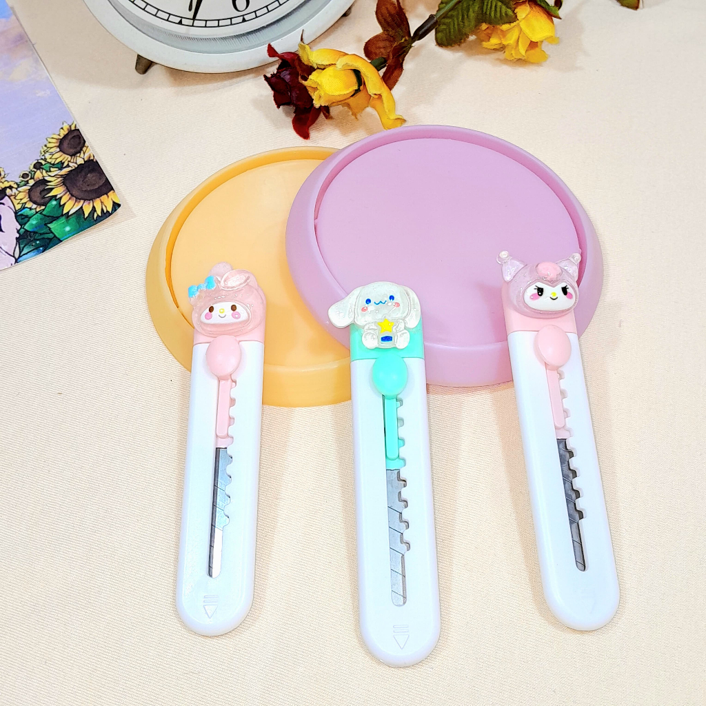 Jual Cutter Mini Panjang SANRIO Super Cute Lucu Ready 3 Variant ...