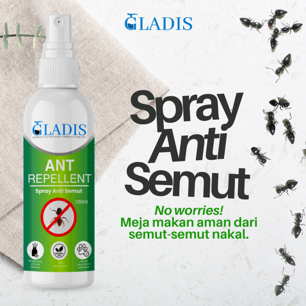 Jual GLADIS Ant Repellent Spray - Pengusir Semut Anti Semut 100mL ...