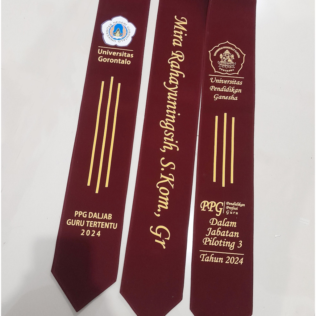 Jual Selempang PPG/PPG Guru/selempang 2 -3 hari jadi/selempang wisuda ...
