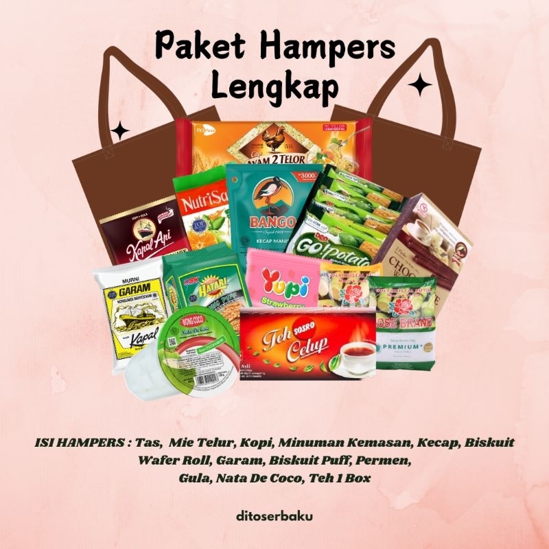 Jual Paket Hampers Lengkap (Sembako + Snack) | Shopee Indonesia