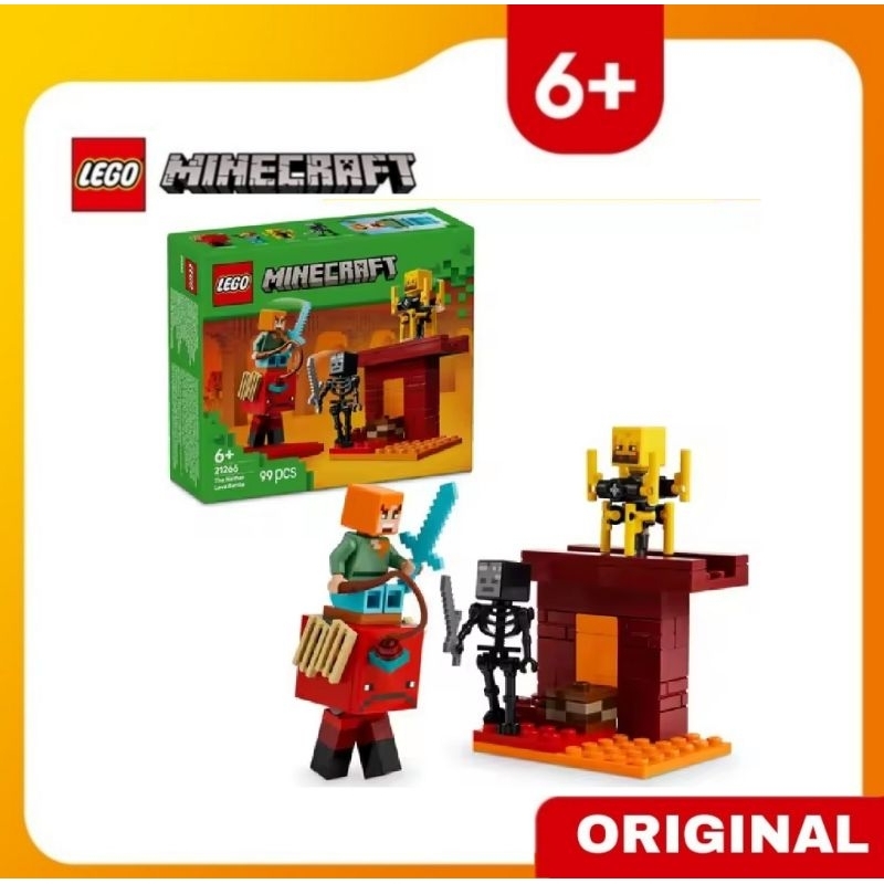 Jual LEGO Minecraft 21266 Nether Lava Battle | Shopee Indonesia