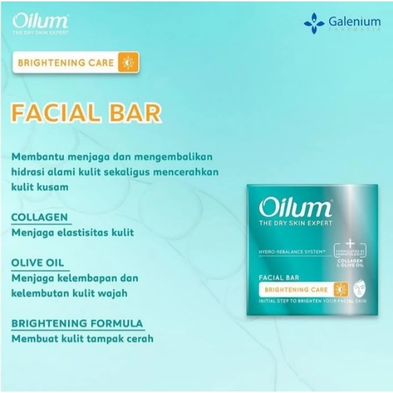 Jual Oilum Brightening Care Facial Bar 60 gr - collagen soap ...