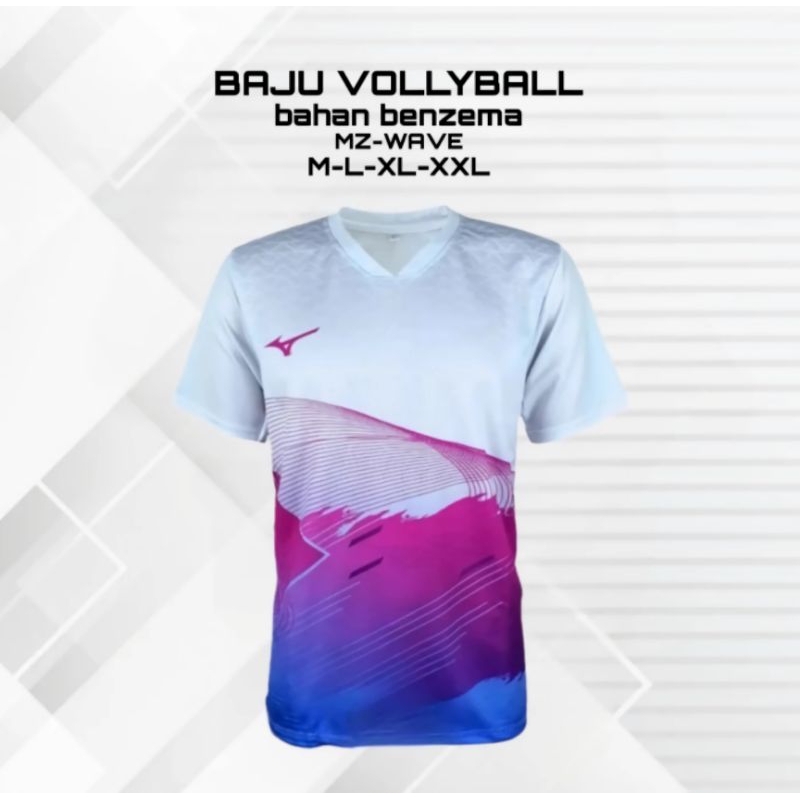 Jual JERSEY PROMOSI JERSEY BAHAN BENZEMA DRYFIT MZ WAVE PUTIH RIQUES ...