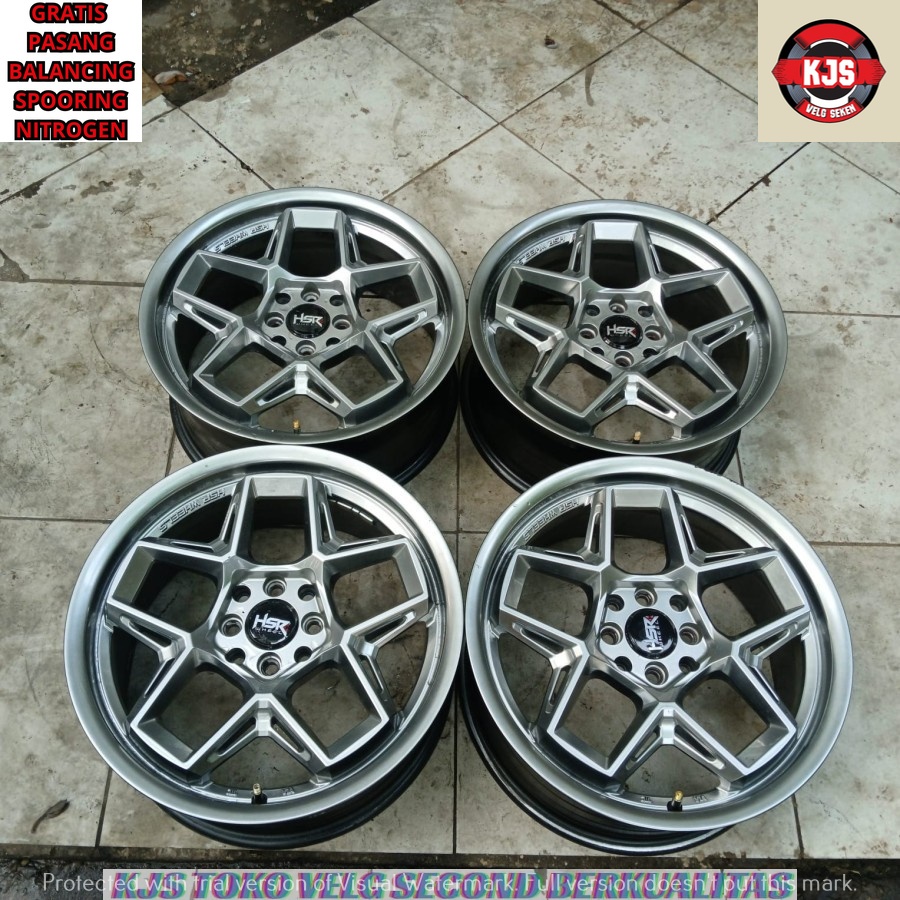 Jual VELG RACING SECOND MODEL VARIASI TYPE HSR WASILE RING 17 PCD 4X100-4X114,3 LEBAR 7 RATA ...