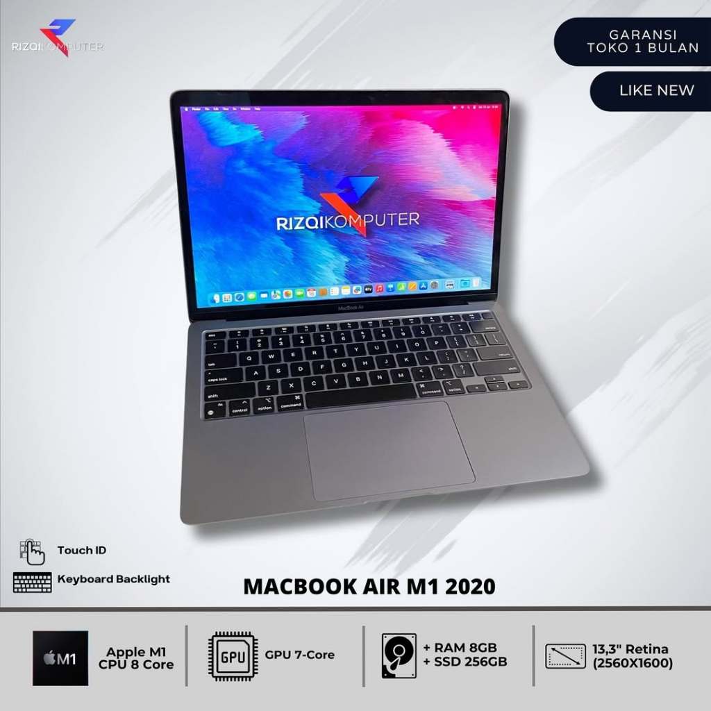 Jual MacBook Air M1 2020 Apple M1 CPU 8 Core Ram 8GB SSD 256GB bangh | Shopee Indonesia