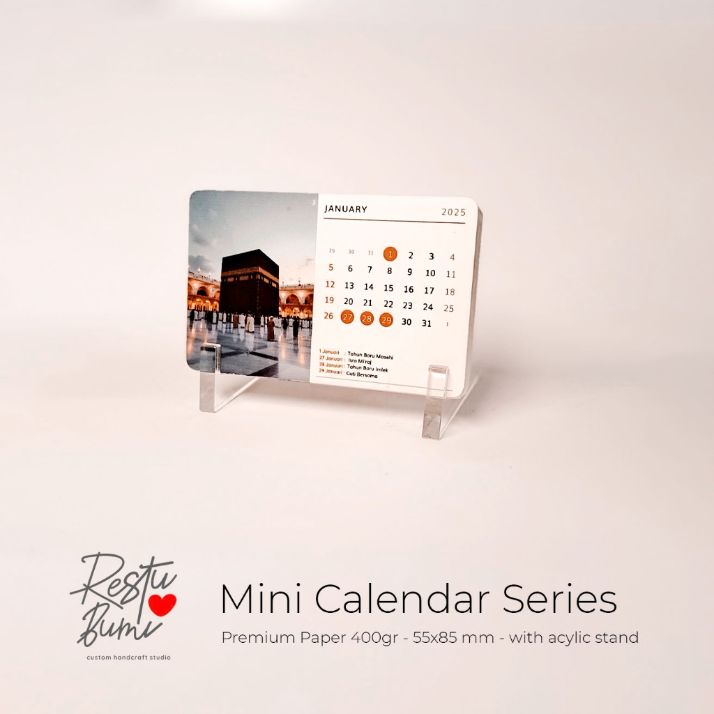 Jual Mini Calendar Premium Series Custom | Kalender Mini 2025 Premium ...