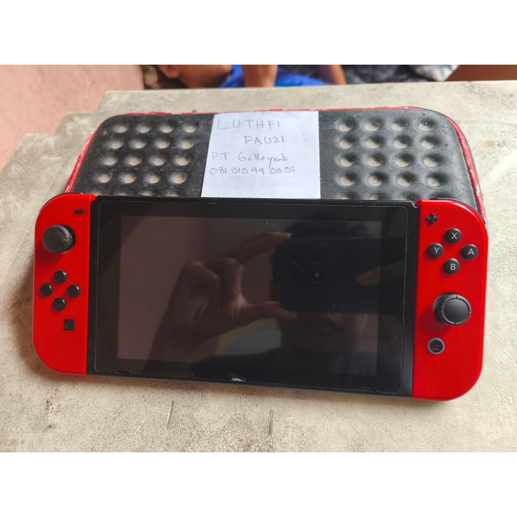 Jual Nintendo Switch v1 CFW Super Mario Odyssey Edition Tablet Joycon ...