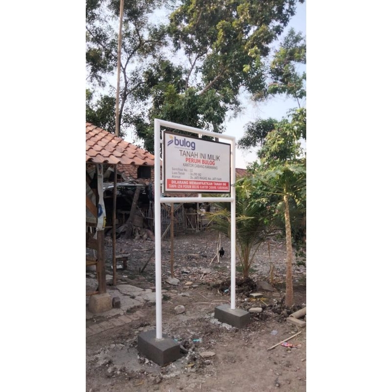 Jual plang nama toko jalan bahan besi pipa | Shopee Indonesia
