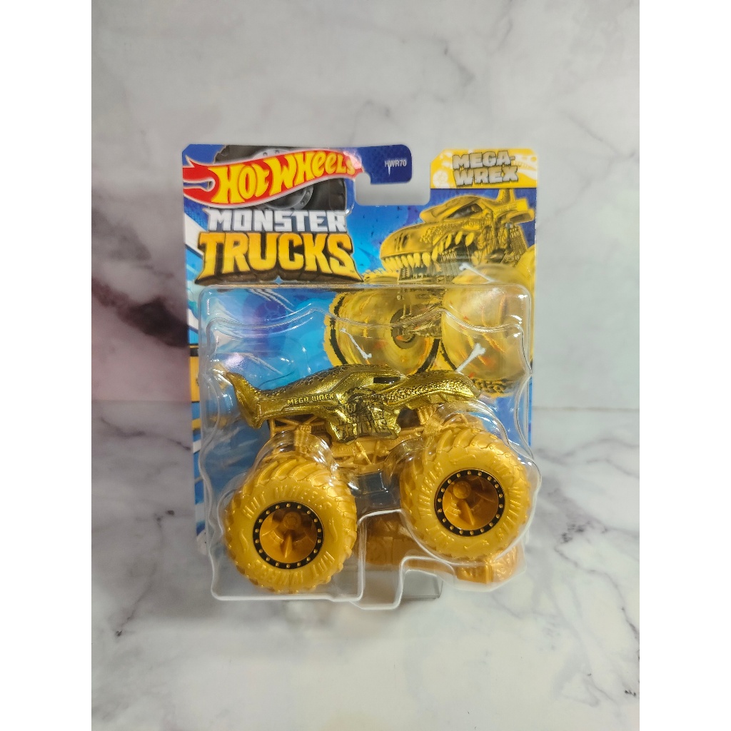Jual Hotwheels Monster Trucks Mega Wrex - Metalic Gold | Shopee Indonesia