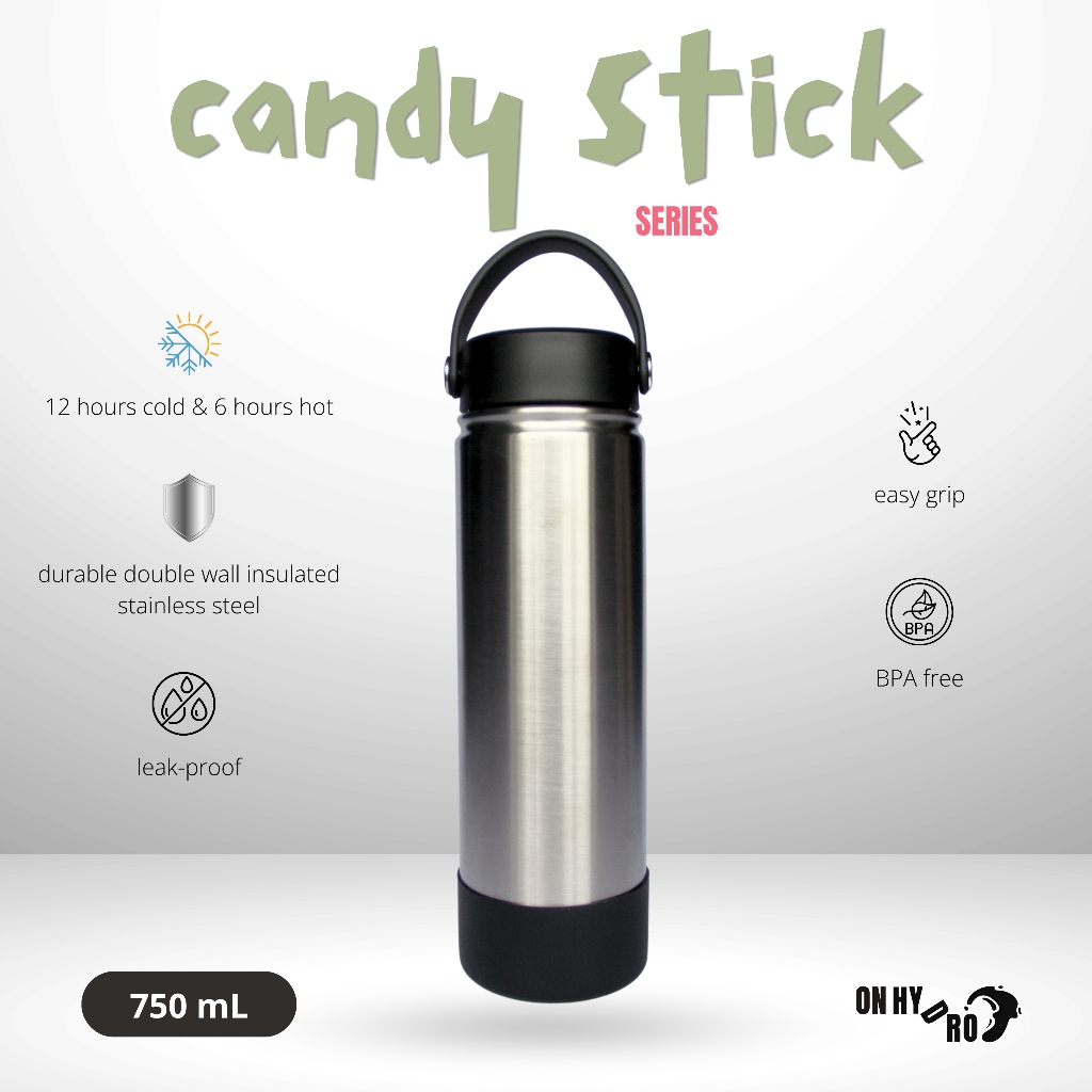 Jual [On Hydro] 750ml Tumbler Candy Stick STAINLESS METAL - Botol Minum ...